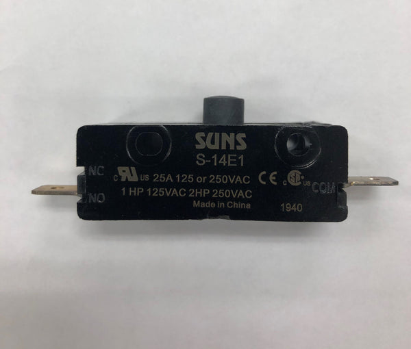 SUNS S-14E1 Pin Plunger Snap Action 25A Micro Switch 1 NO – Industrial ...