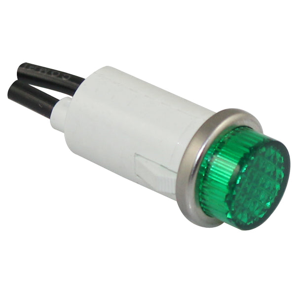 SUNS IL4E-24E-G-U6 LED 1/2" Green Indicator Light Raised 24V Solico Id ...
